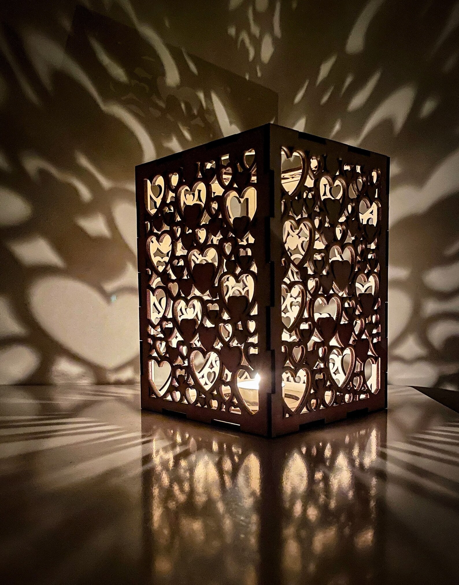 Romantic Anniversary Gift, Love Lights Heart Candle Holder ...