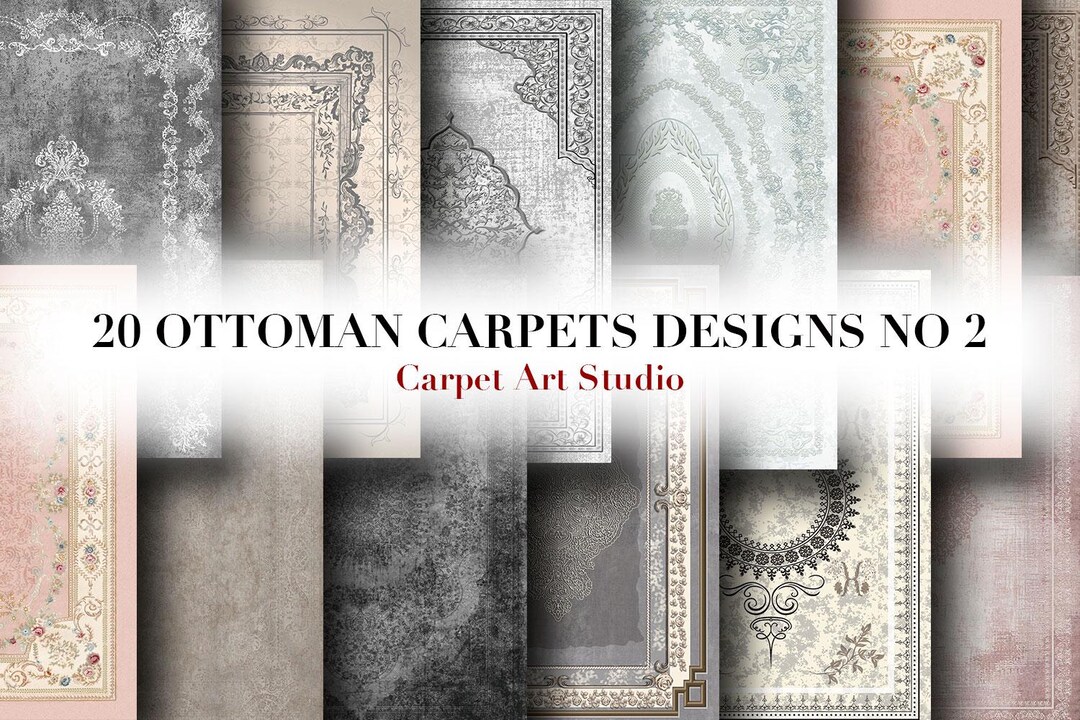 Ottoman Rug / Instant Download / Ready for Print / Digital Paper / Rug ...