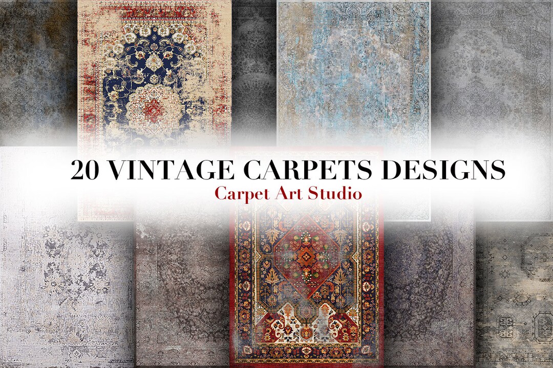 Vintage Rug / Instant Download / Ready for Print / Digital Paper / Rug ...