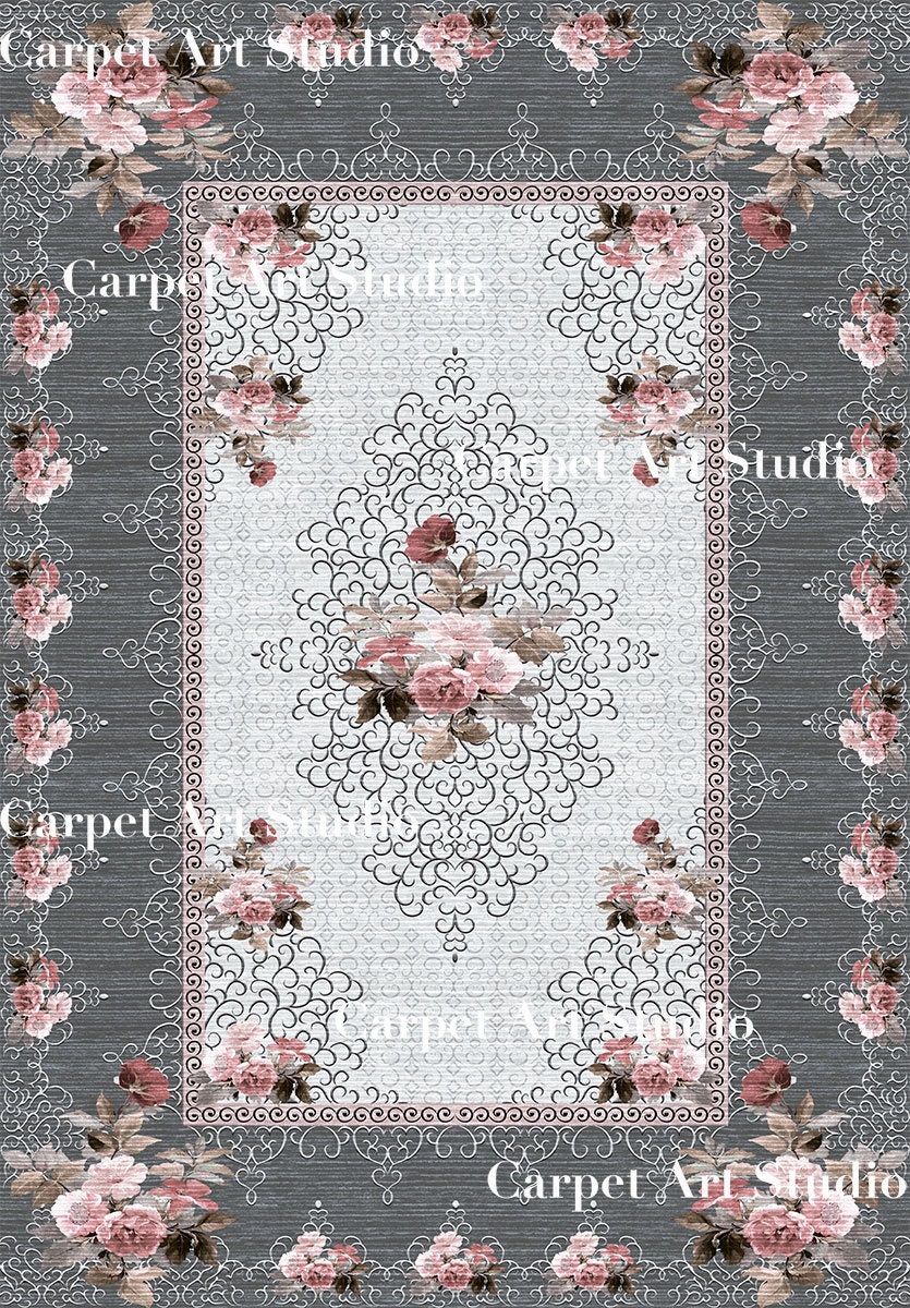 Rose Rug / Instant Download / Ready for Print / Digital Paper / Rug ...