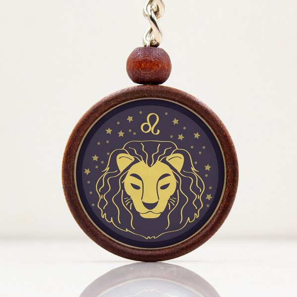Leo Keychain - Etsy