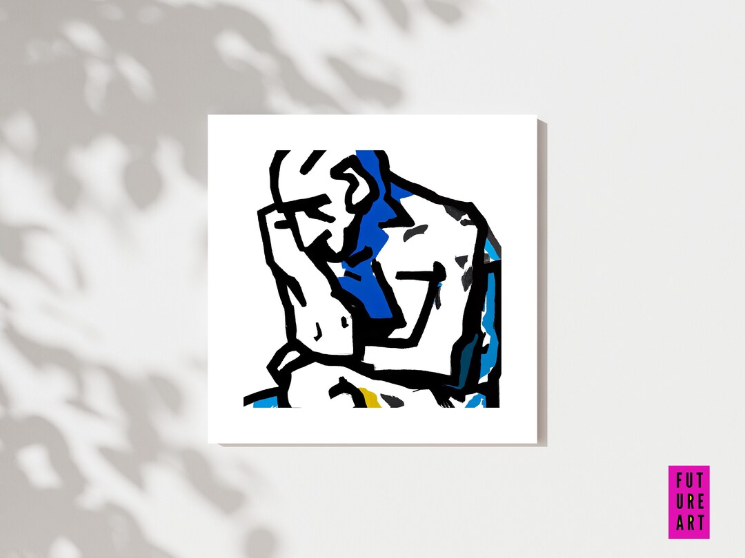 PICASSO Styled ART PRINT: “thinker” | High Quality Matt Print ...