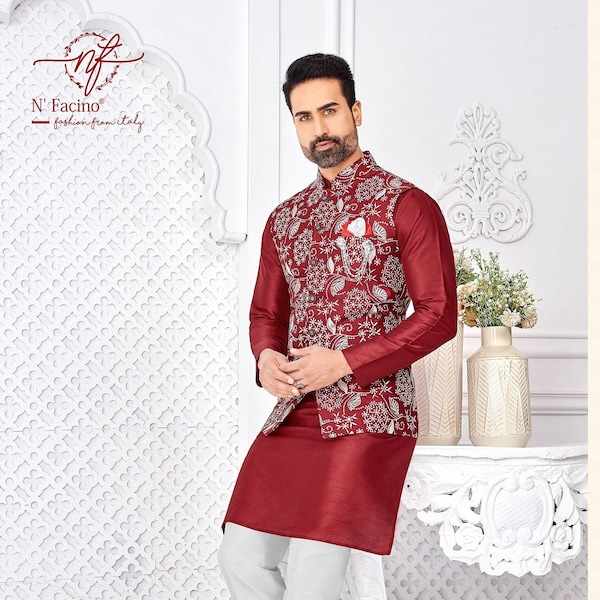 Indian Men Red Jacket - Etsy