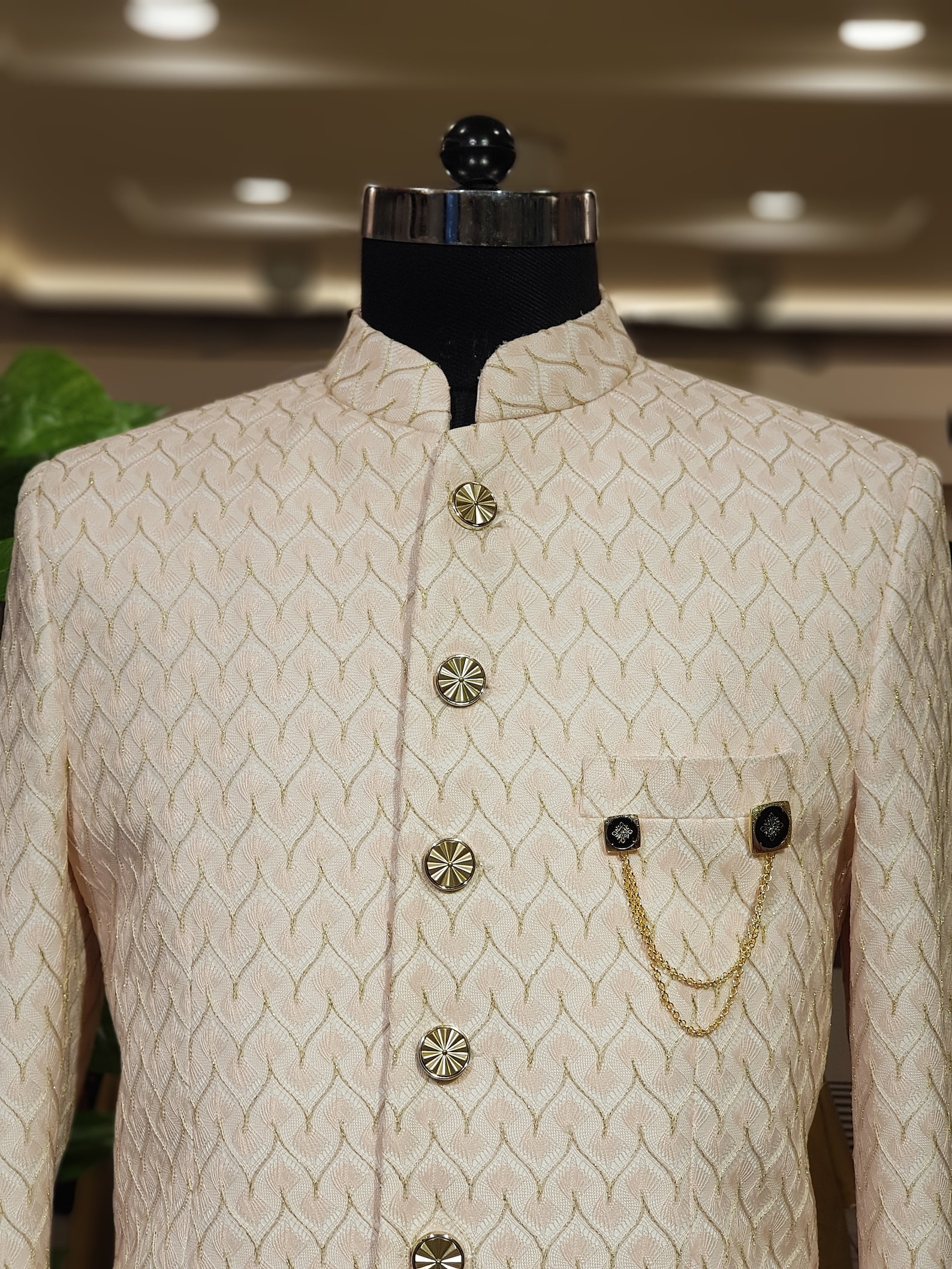 PINK JODHPURI SUIT, Pink Prince Coat, Groom Engagement Dress, Groom ...