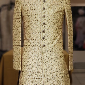 GLORIOUS CREAM GROOM Outfit, Men Engagement Dress, Groom Reception ...