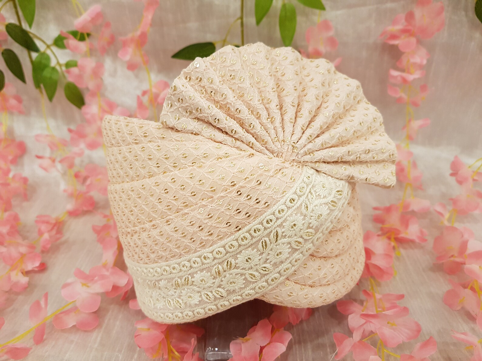 PINK TURBAN GROOM, Baby Pink Safa, Men Pink Turban, Indian Groom Turban ...