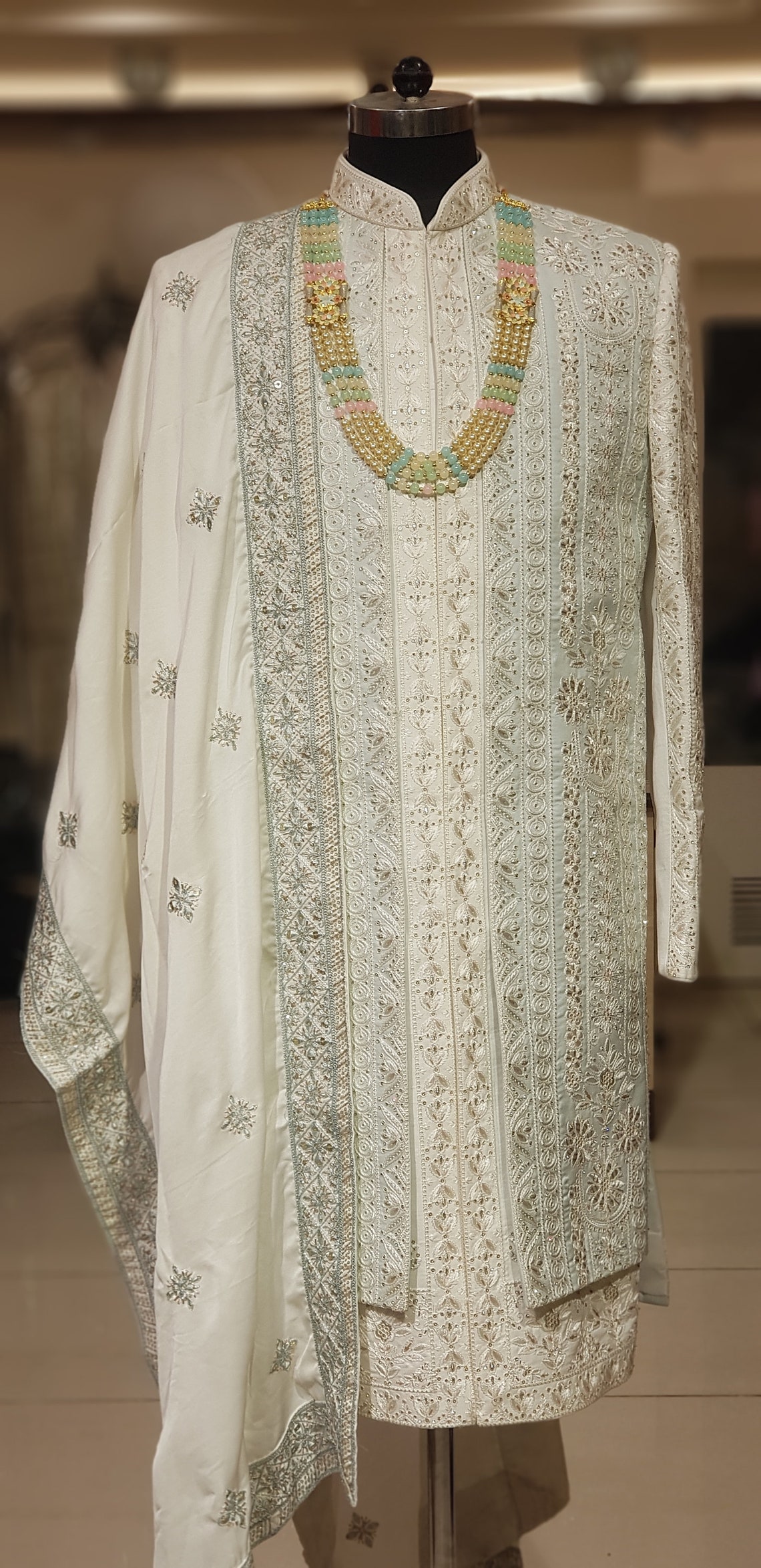 PASTEL GREEN SHERWANI Groom, Groom Wedding Dress, Green Sherwani, Groom ...