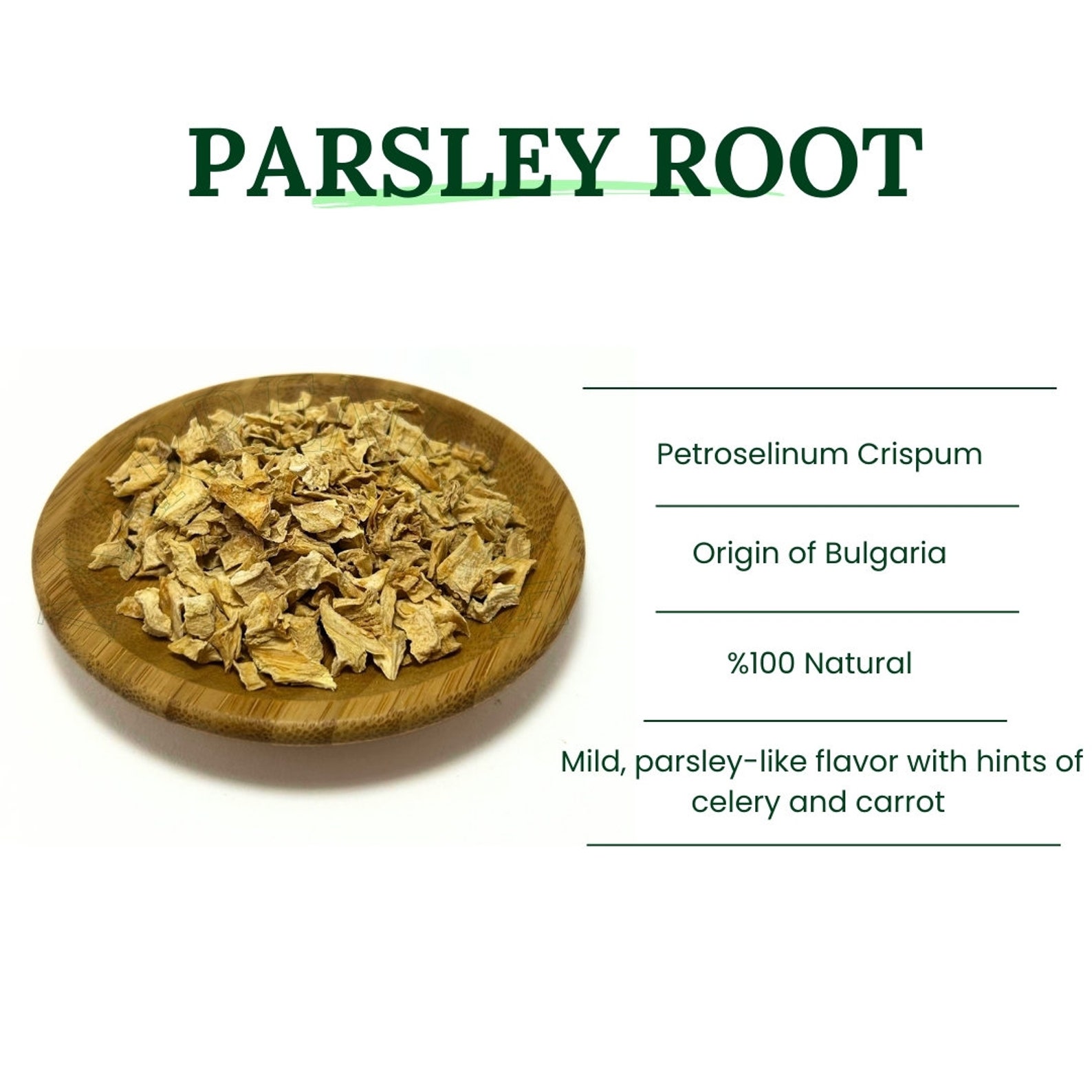 Parsley Root / Petroselinum Crispum / Organic Dried Herb / Parsley Root ...