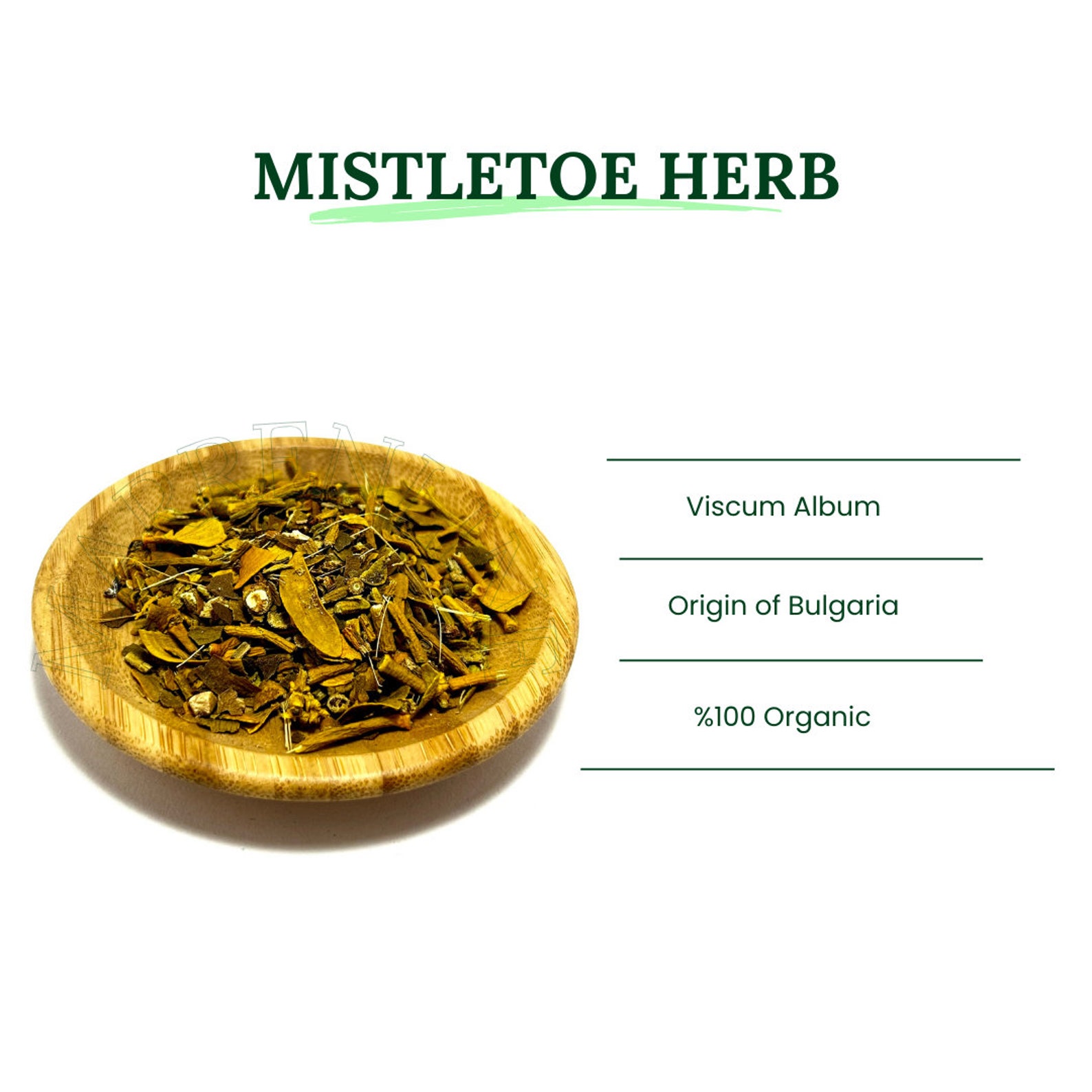 Mistletoe Herb / Viscum Album / Organic Dried Bulk Herbs / Mistletoe ...