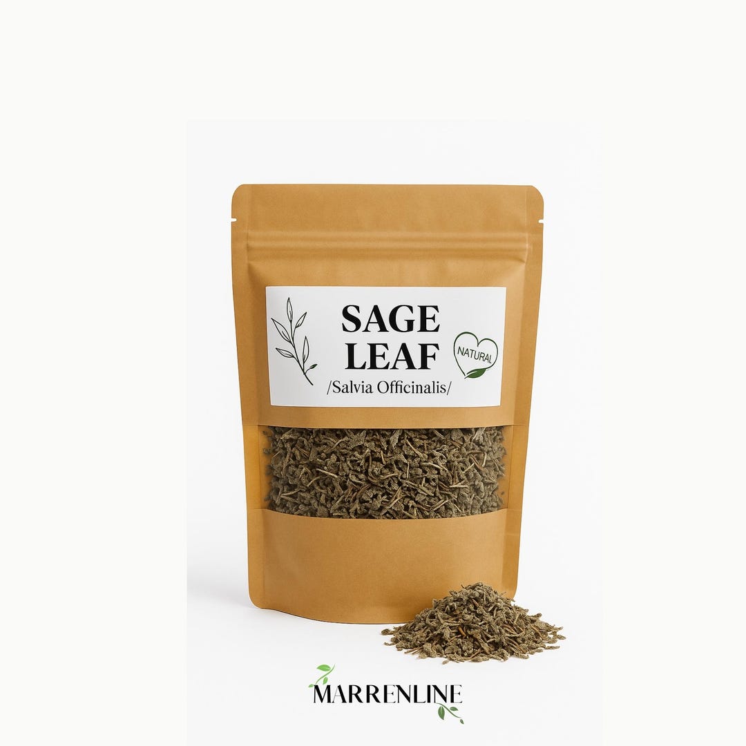 Folha de Sálvia / Salvia Officinalis / Erva Orgânica Seca / Sálvia de ...