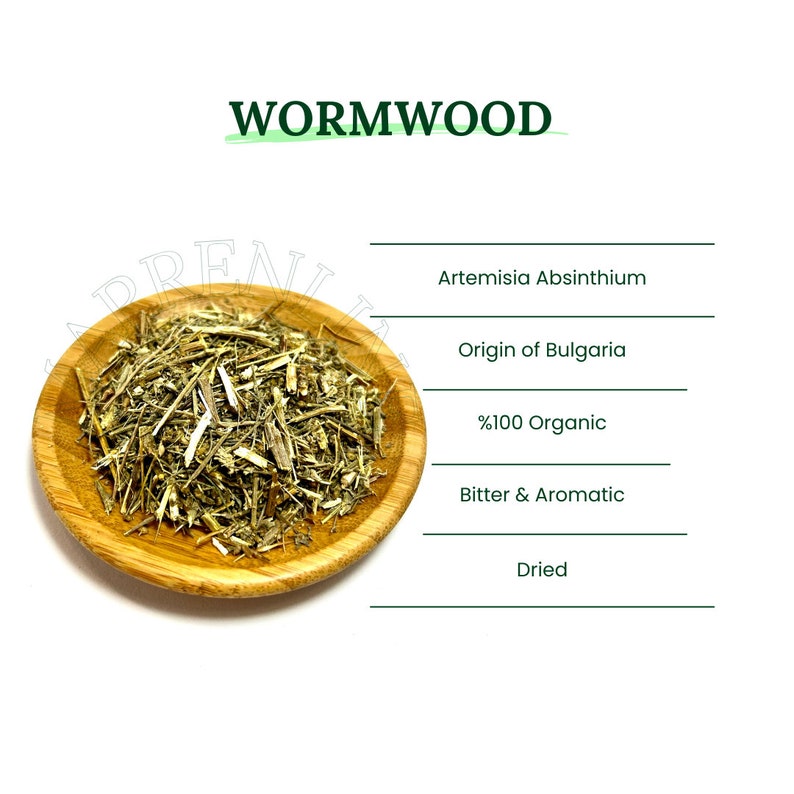 Wormwood / Artemisia Absinthium / Organic Dried Wormwood Herb / Herbal ...