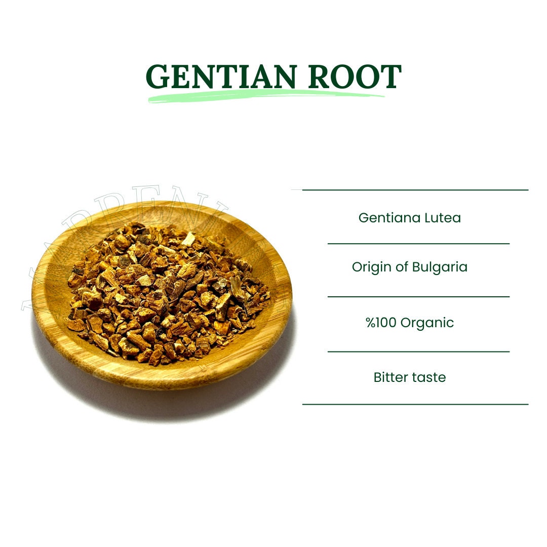 Gentian Root / Gentiana Lutea / Gentian Yellow Root / Organic Dried ...