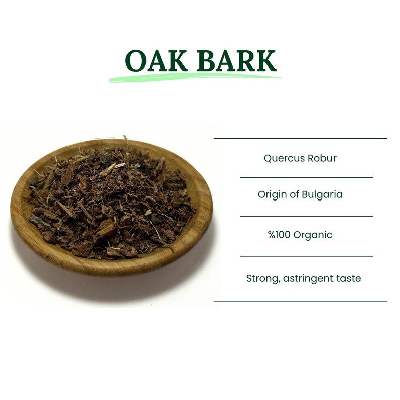 Oak Bark / Quercus Robur / Oak Bark Tea / Organic Dried Herb / Dried ...