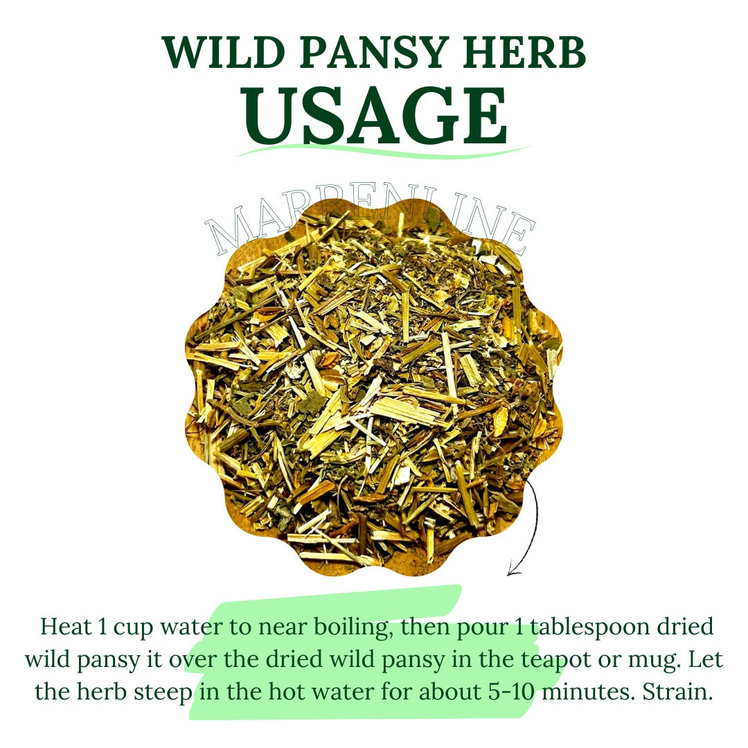 Violet Herb / Wild Pansy Herb / Viola Tricolor / Heartsease Herb ...