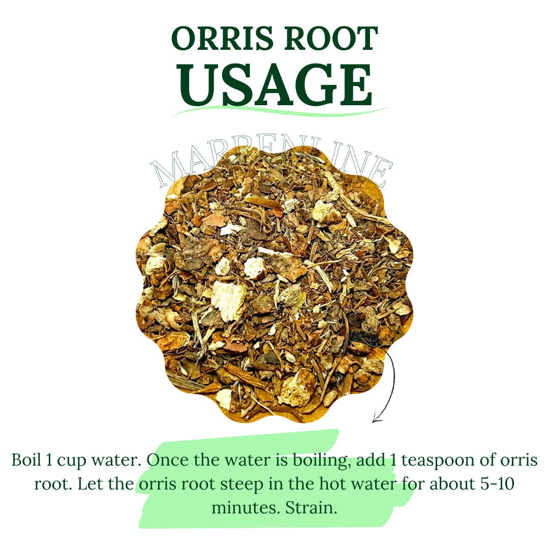 Orris Root / Iris Germanica / Queen Elizabeth Root / Organic Dried ...
