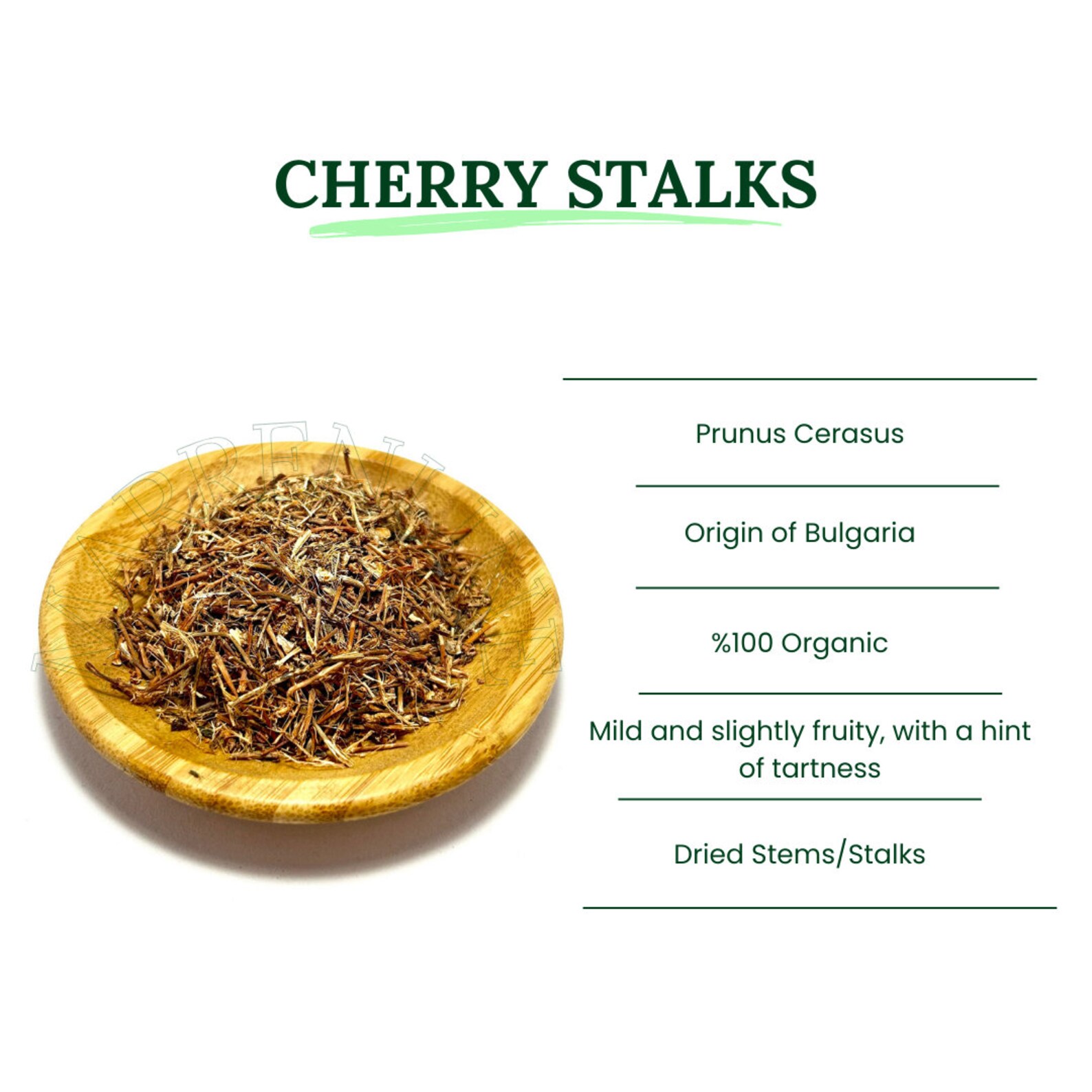 Cherry Stalks / Prunus Cerasus / Dried Cherry Tails Stalks / Cherry ...