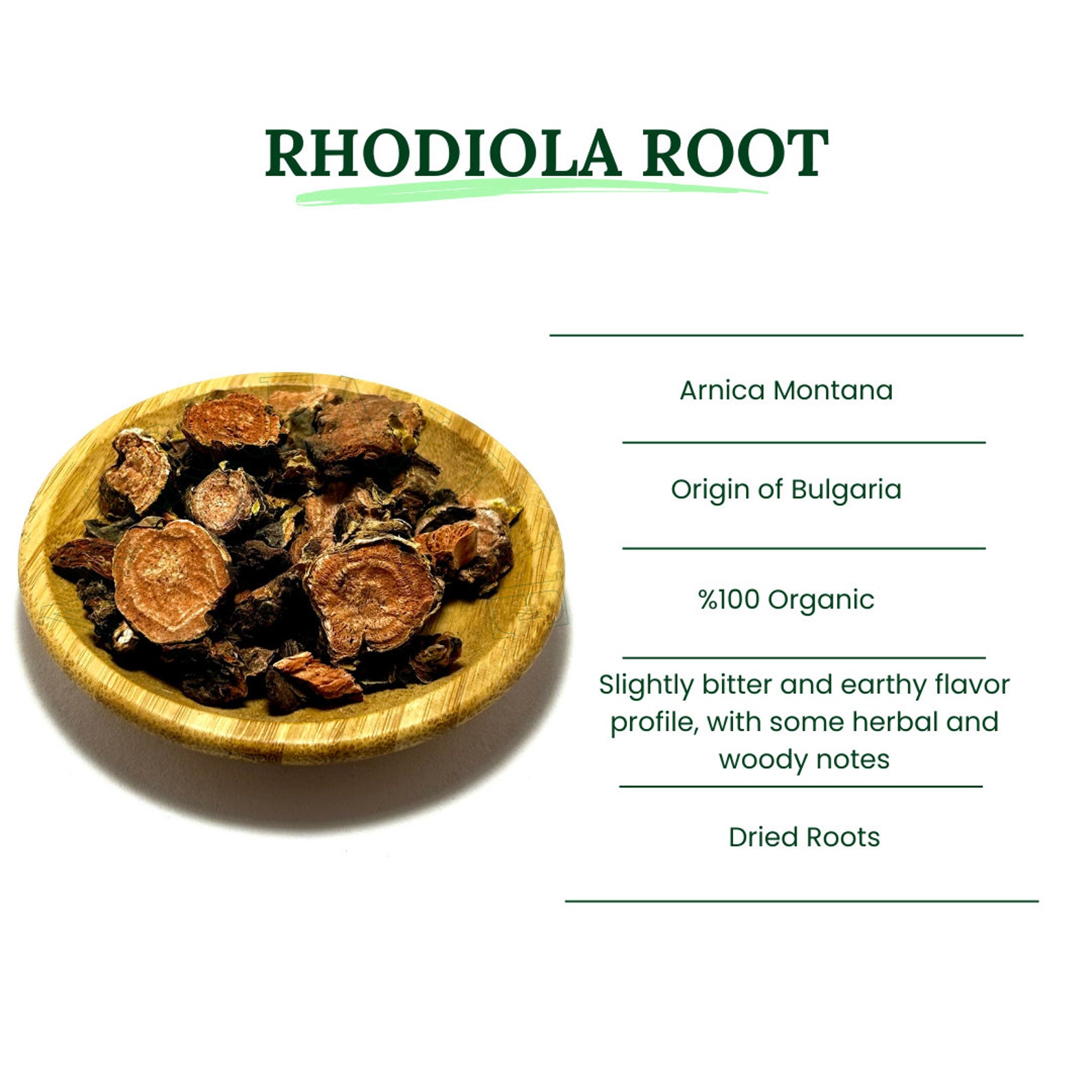 Rhodiola Root / Rhodiola Rosea / Golden Root / Organic Dried Rhodiola ...