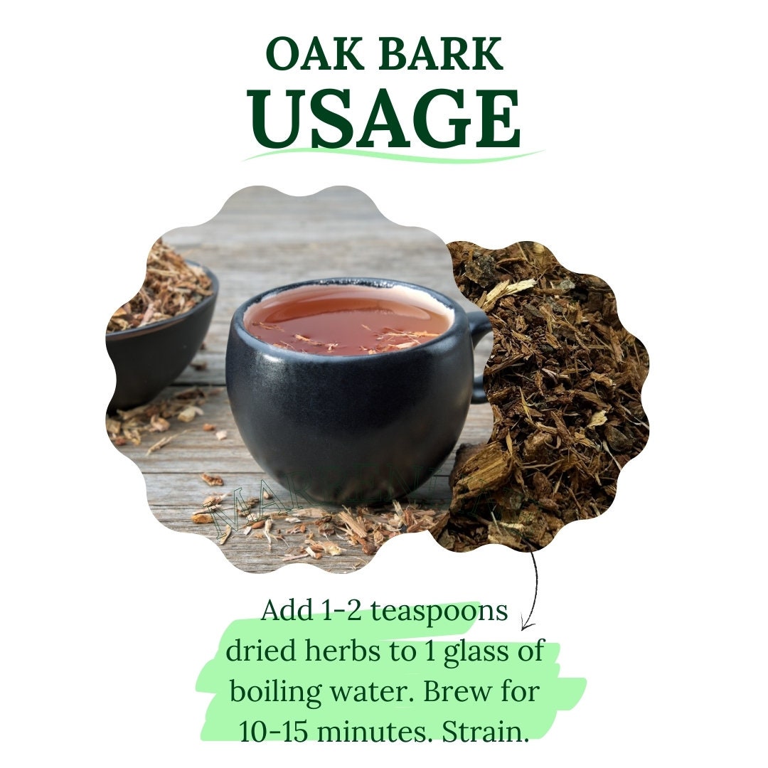 Oak Bark / Quercus Robur / Oak Bark Tea / Organic Dried Herb / Dried ...
