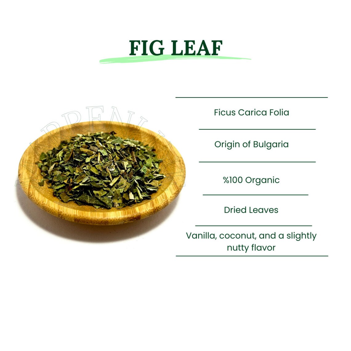 Fig Leaf / Organic Dried Herbs / Ficus Carica Folia / Fig Leaf Tea ...