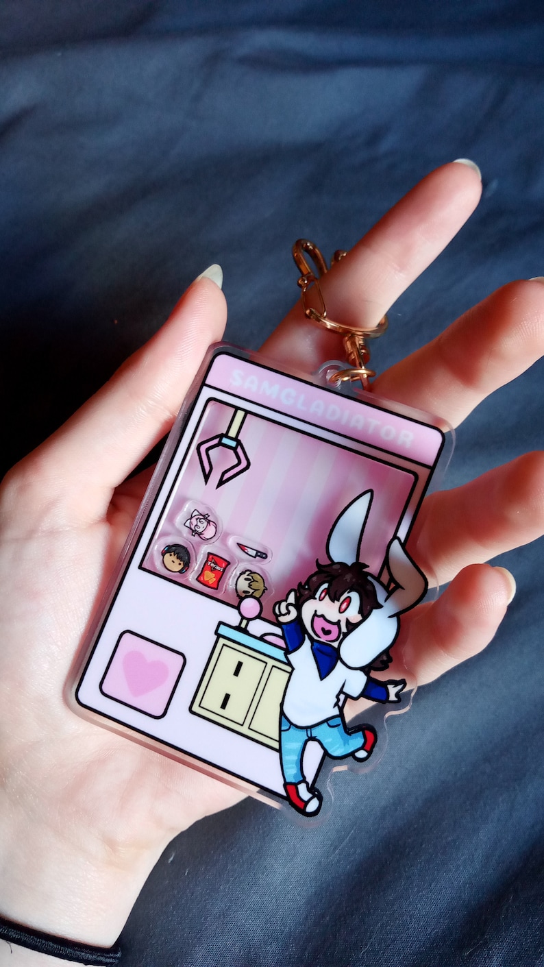 Samgladiator Crane Game Shaker Keychain - Etsy