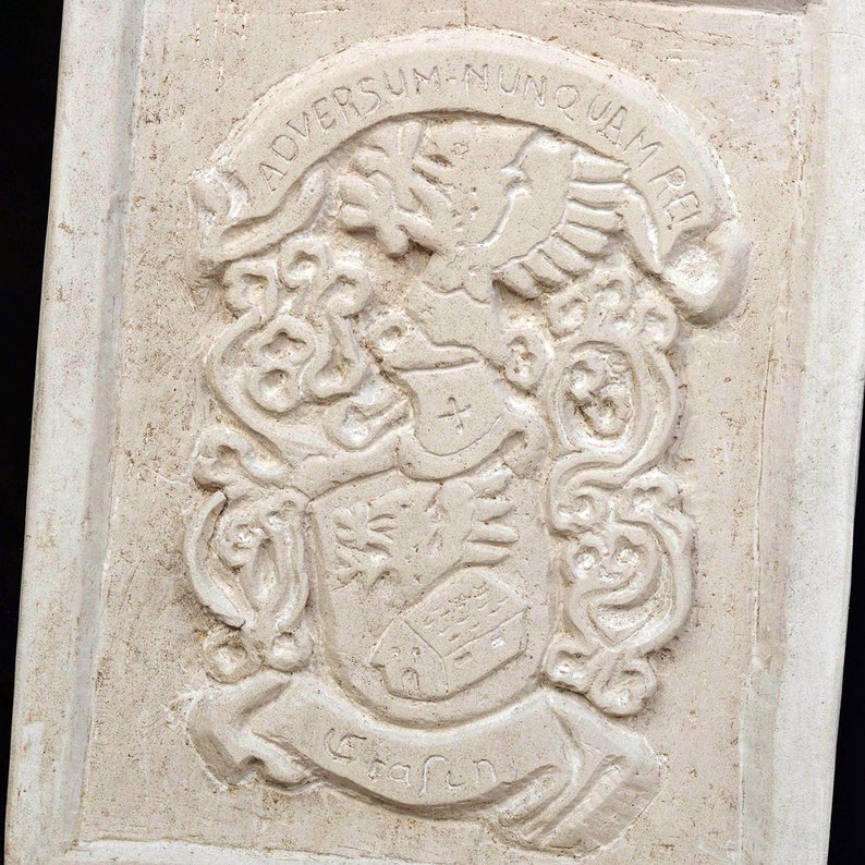 Bespoke Coat of Arms - Heraldic Stone Carving - Family Crest Sculpture ...