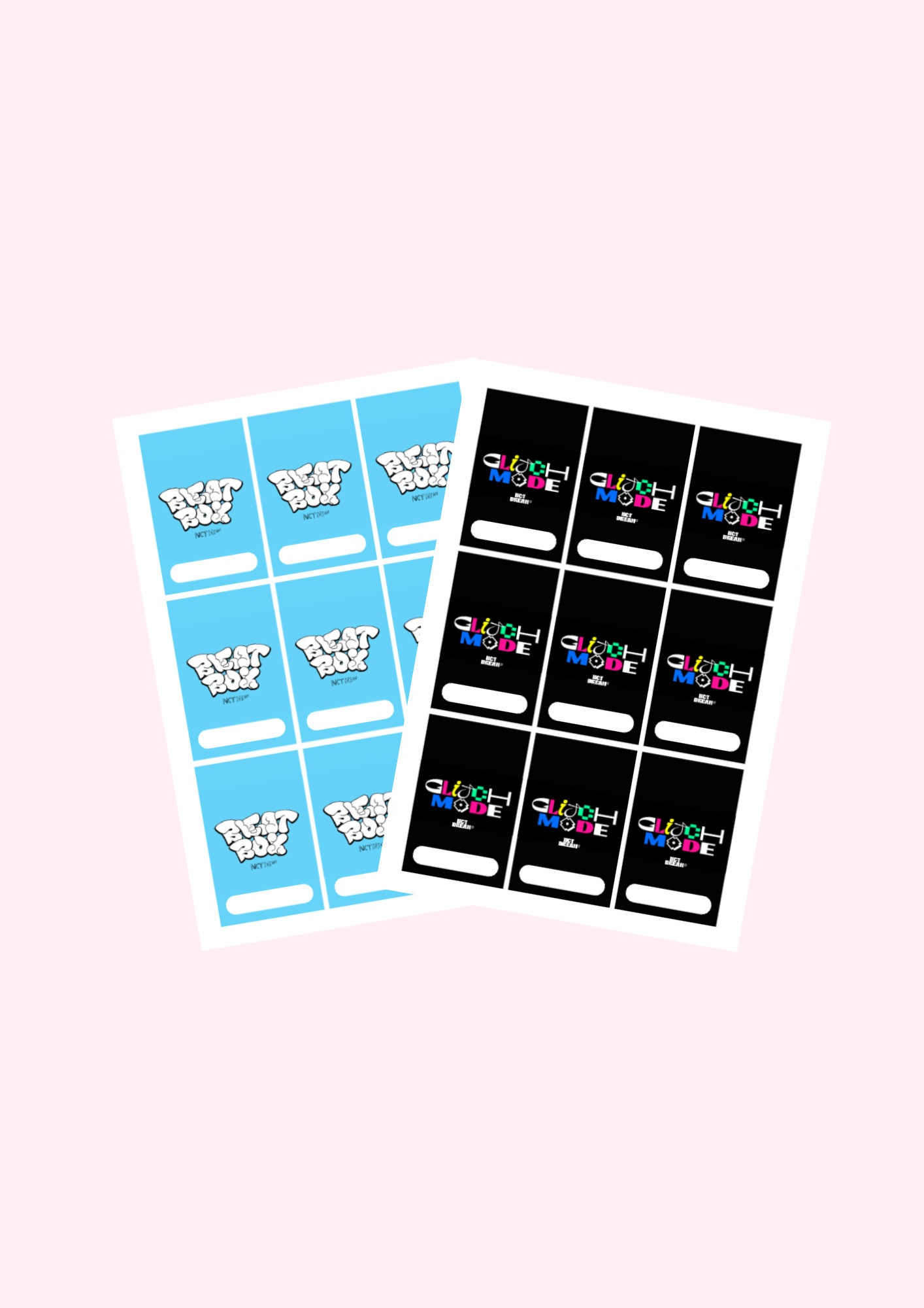 NCT Album Design Kpop Photocard Placeholders / Binder Fillers Digital ...