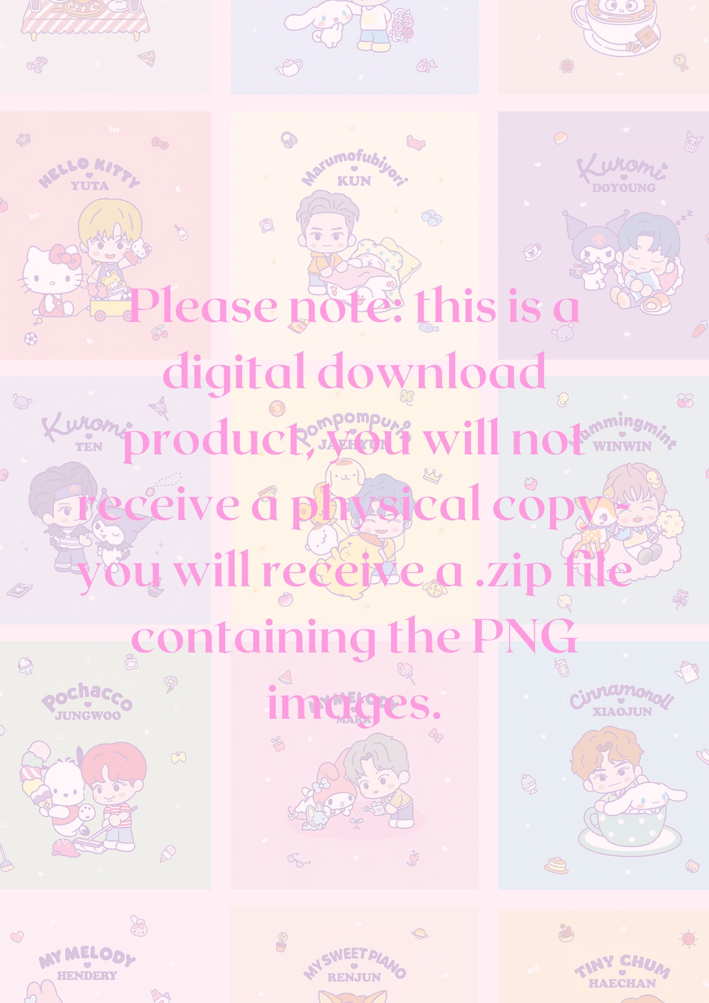 NCT Characters Printables Digital Download - Etsy