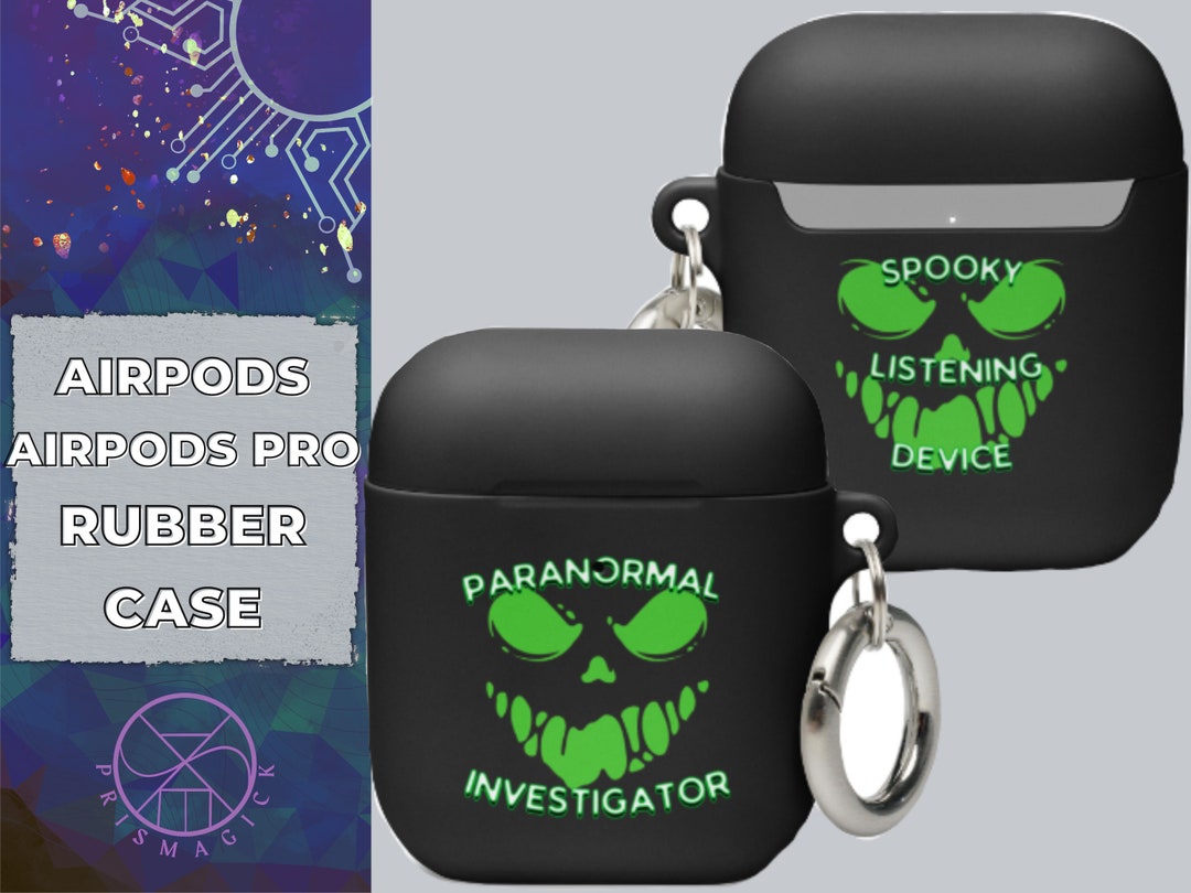 Paranormal Investigator Ghost Face Rubber Case for Airpods® Airpods Pro ...