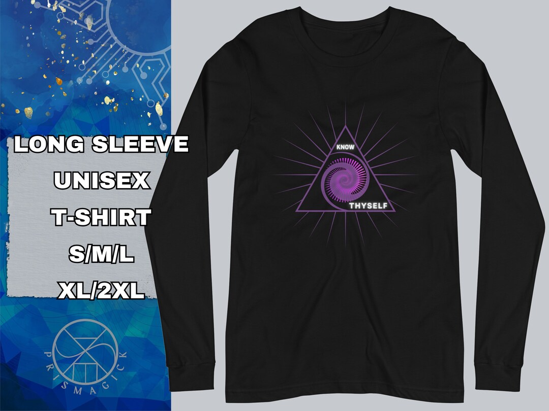 Know Thyself Socrates Philosophy Quote Unisex Long Sleeve - Etsy