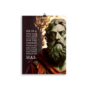 Epictetus Posters | A Wise Man | Epictetus Quotes | Stoic Poster ...
