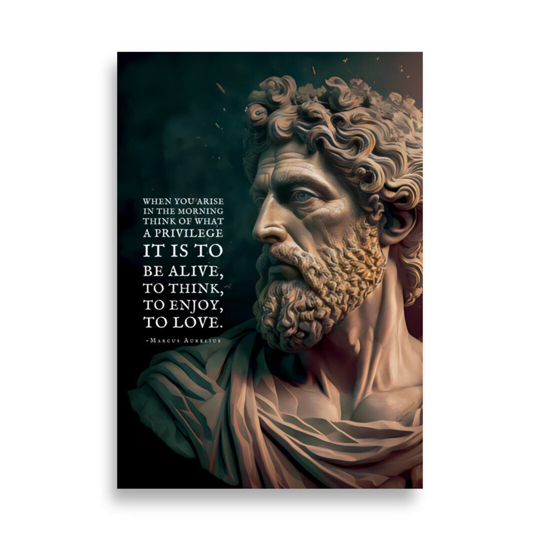 Marcus Aurelius Posters | When You Arise in the Morning | Marcus ...