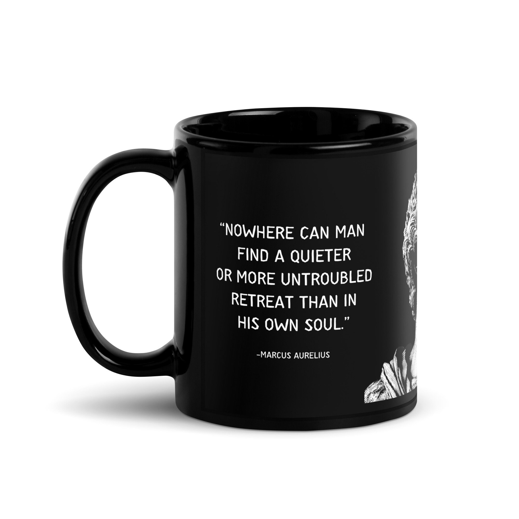 Untroubled Retreat Coffee Mug With Image | Stoic Mugs | Stoicism Mugs ...