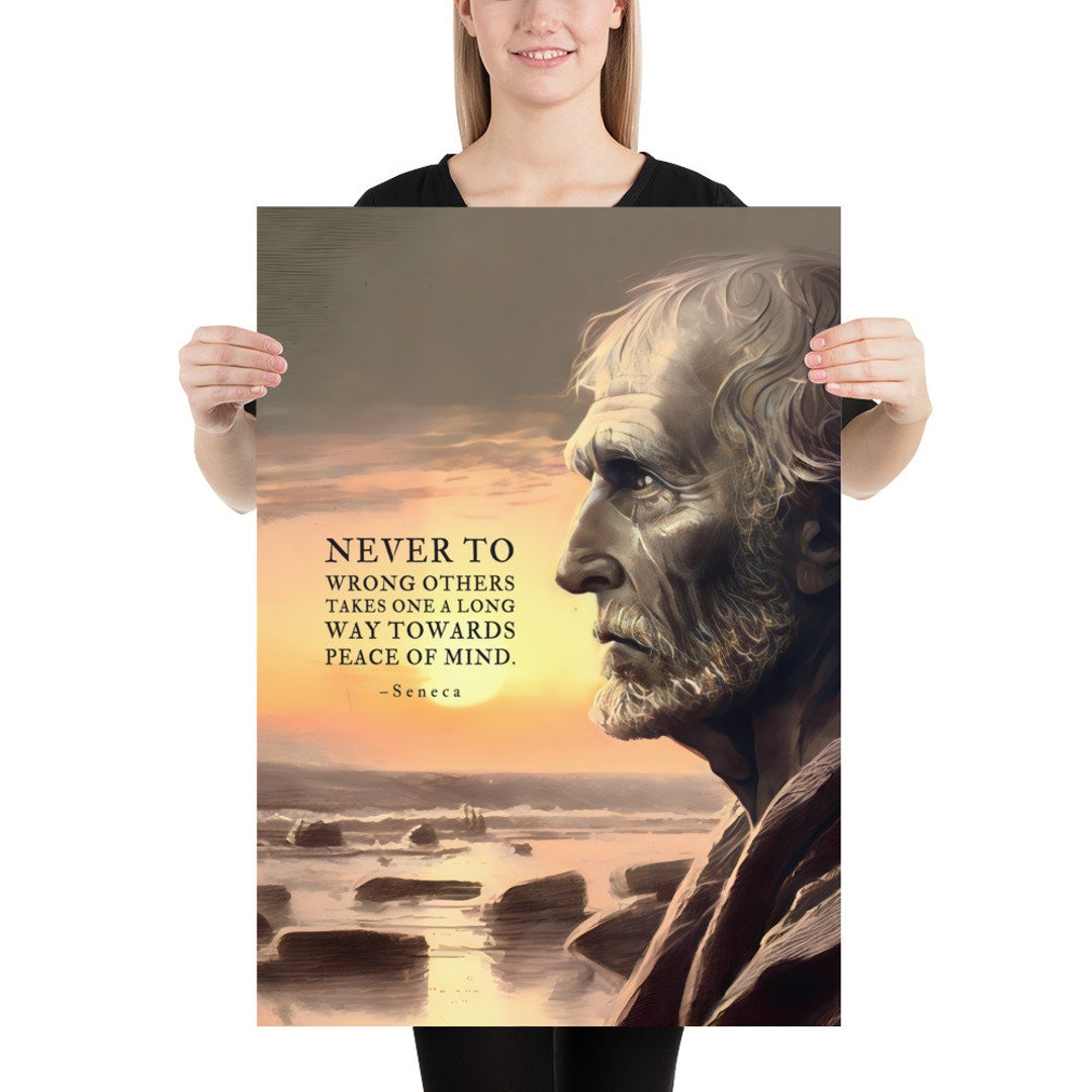 Seneca Posters | Peace of Mind | Seneca Posters | Seneca Art | Stoic ...