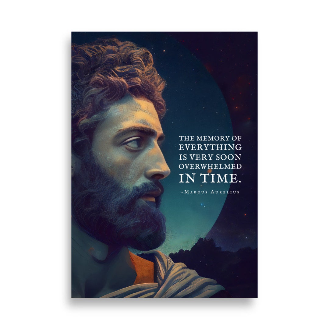Marcus Aurelius Poster | the Memory of Everything | Marcus Aurelius ...