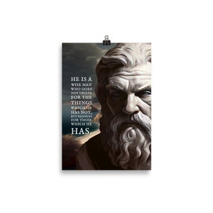 Epictetus Posters | A Wise Man | Epictetus Quotes | Stoic Poster ...
