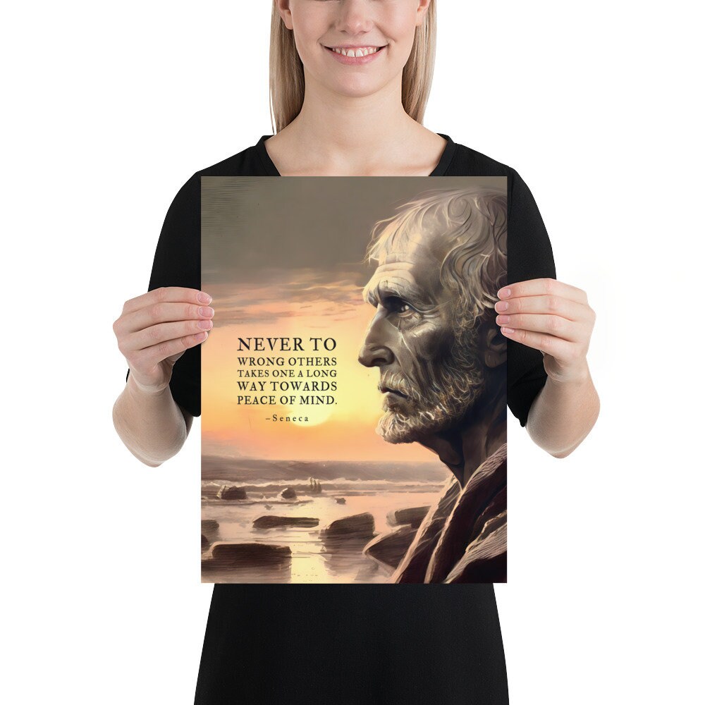Seneca Posters Peace of Mind Seneca Posters Seneca Art Stoic Quotes ...
