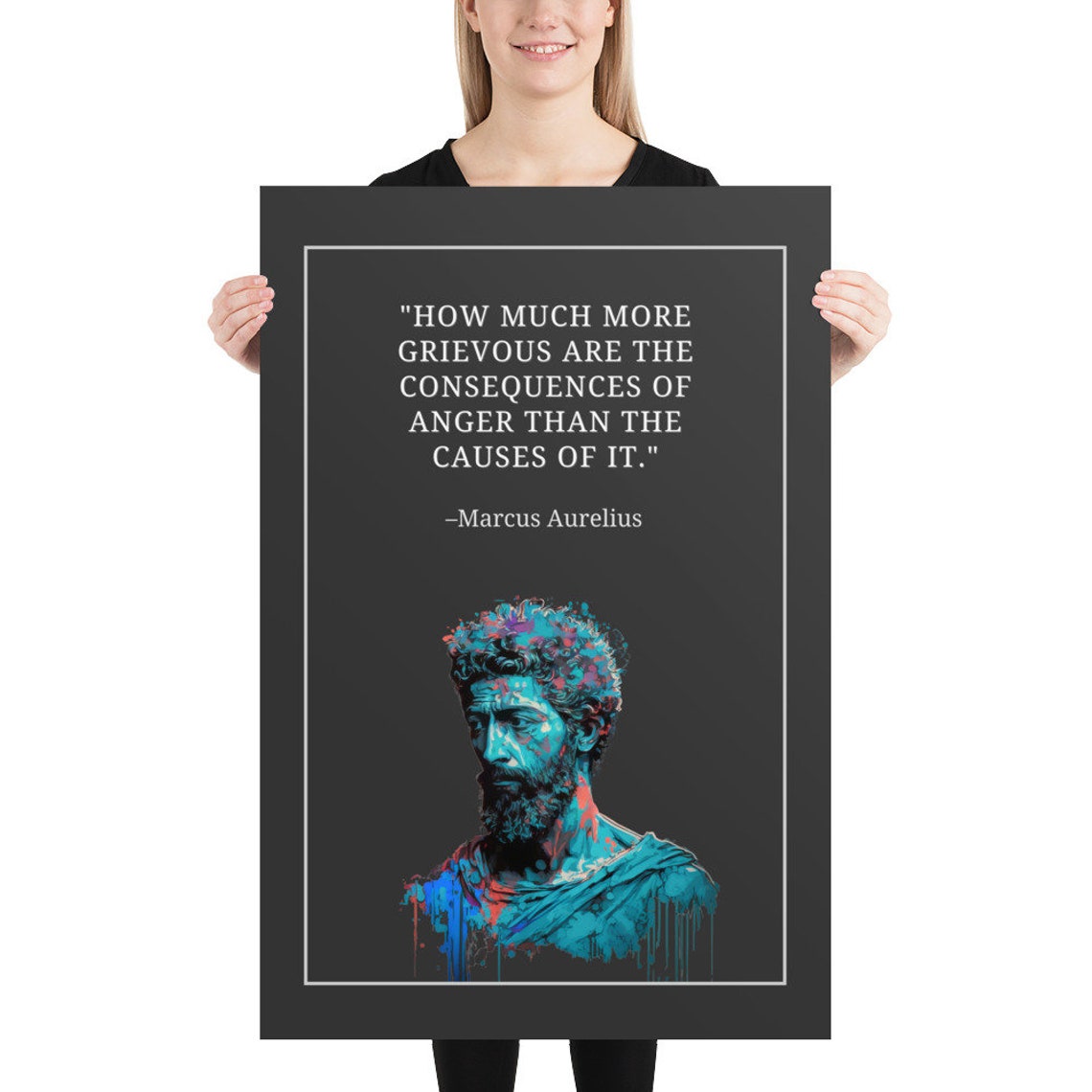 Marcus Aurelius Posters How Much More Grievous Marcus - Etsy