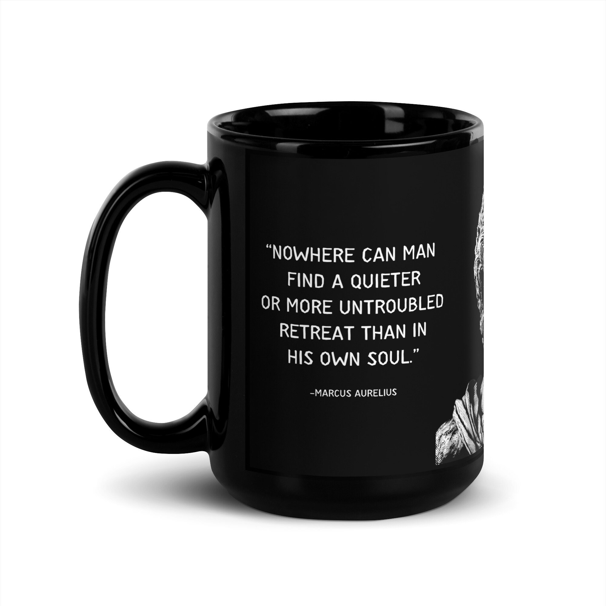 Untroubled Retreat Coffee Mug With Image | Stoic Mugs | Stoicism Mugs ...