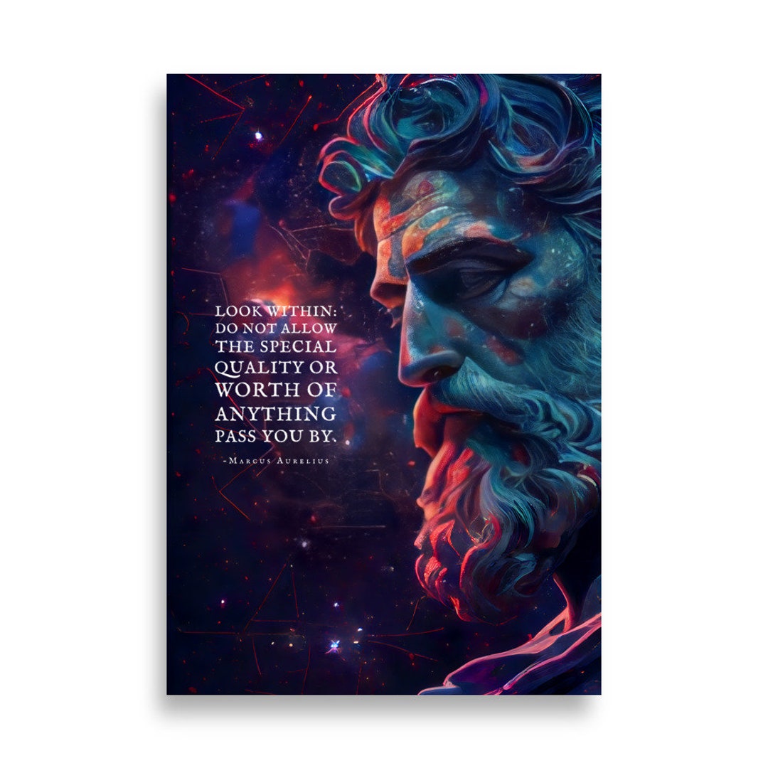 Marcus Aurelius Posters | Look Within | Marcus Aurelius Quotes | Stoic ...