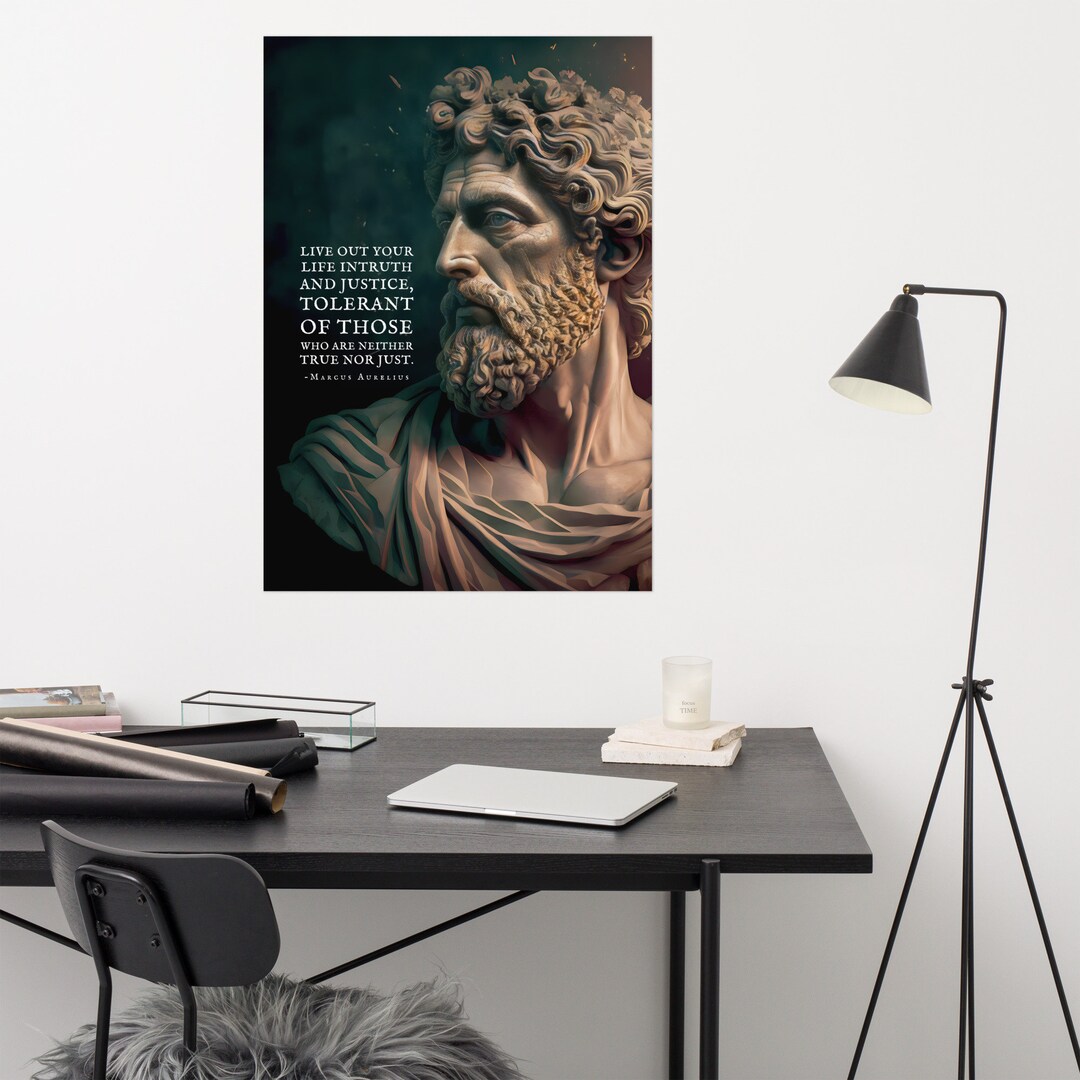 Marcus Aurelius Posters in Truth and Justice Marcus - Etsy