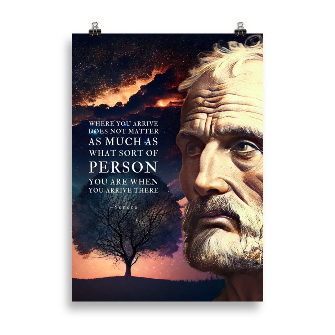 Seneca Posters | Where You Arrive | Seneca Posters | Seneca Art | Stoic ...