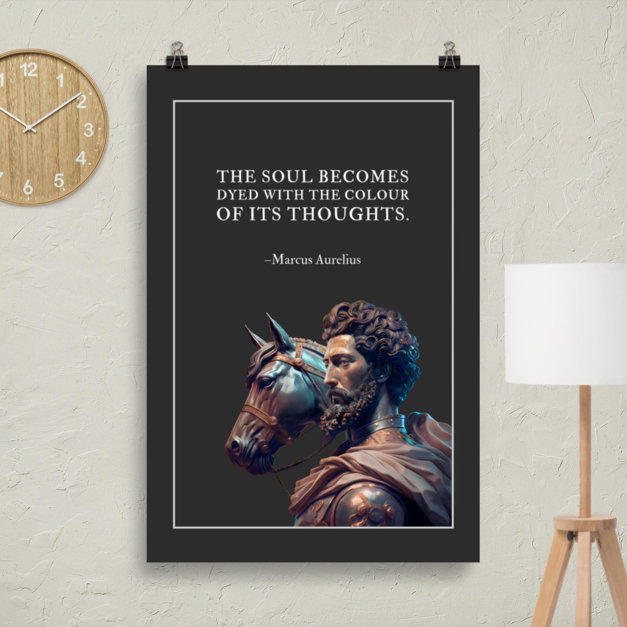 Marcus Aurelius Posters the Soul Becomes Dyed With Marcus Aurelius ...