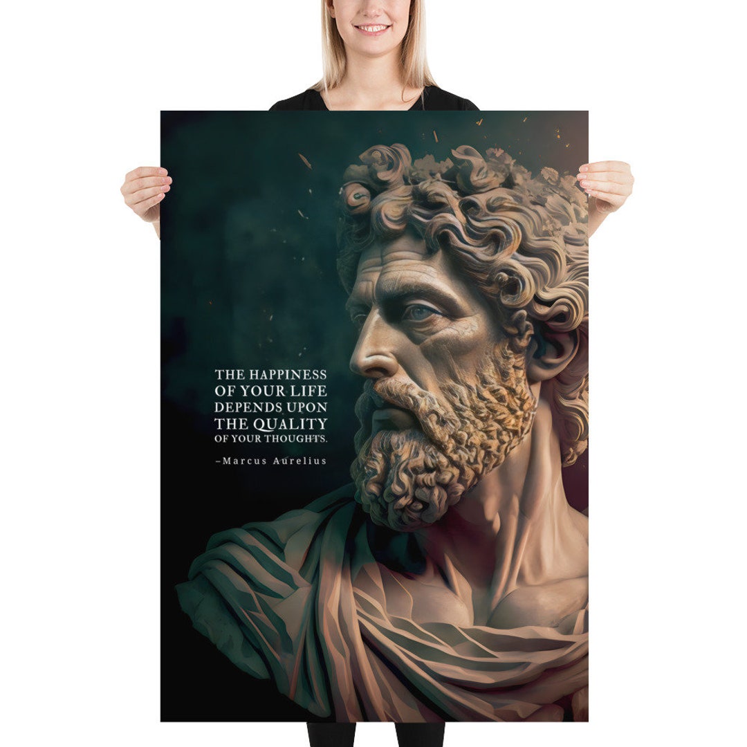 Marcus Aurelius Posters the Happiness of Your Life Marcus - Etsy