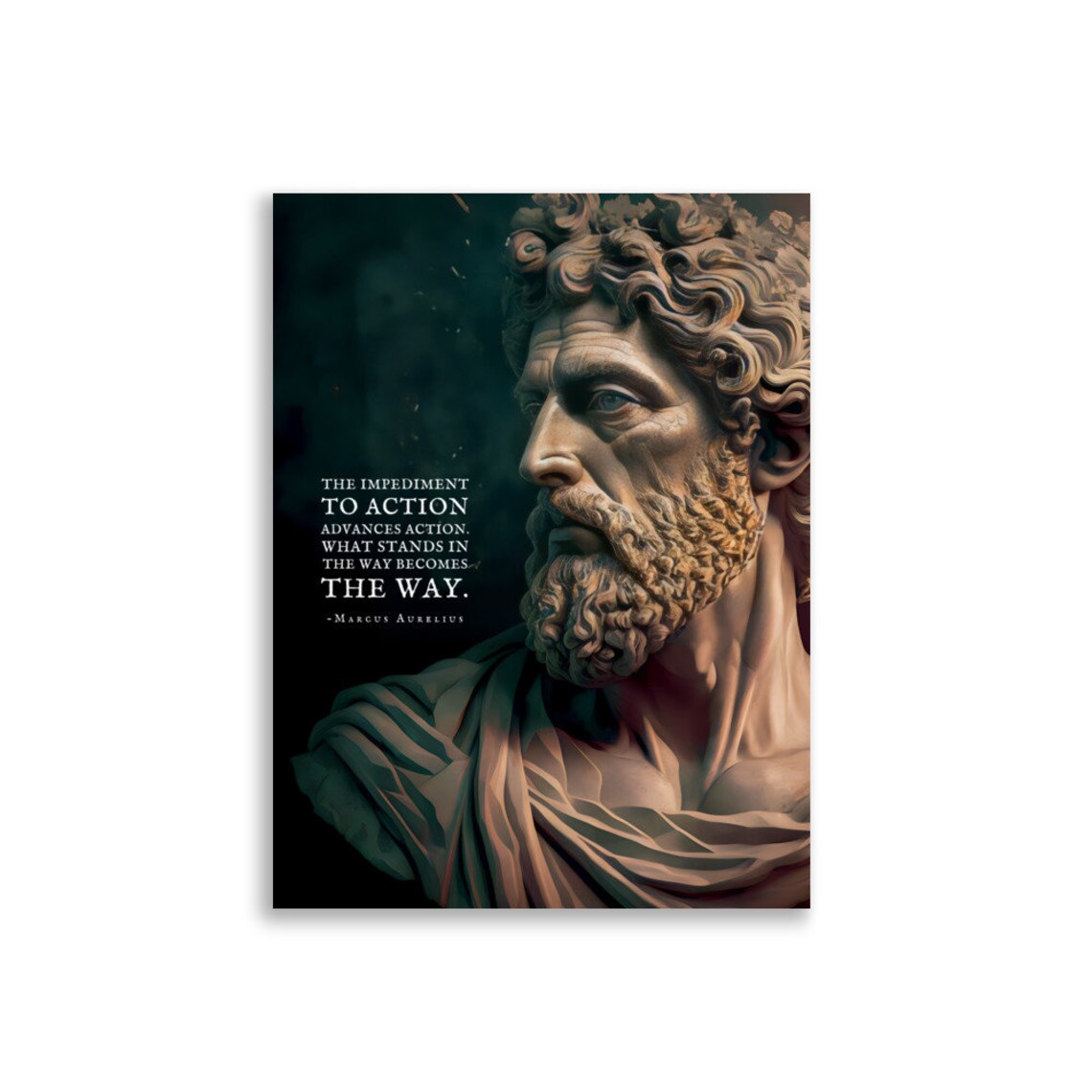 Marcus Aurelius Posters | the Impediment to Action | Marcus Aurelius ...