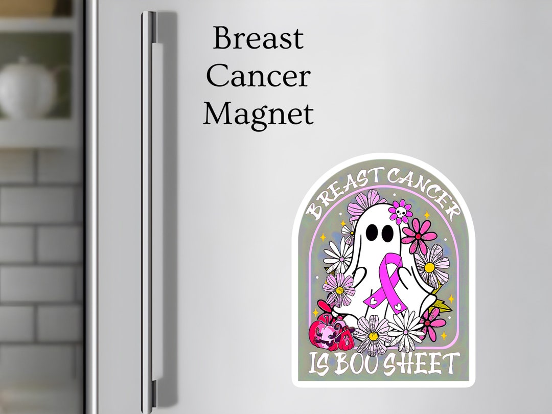 Breast Cancer Magnet Breast Cancer Awareness Magnet Cancer - Etsy