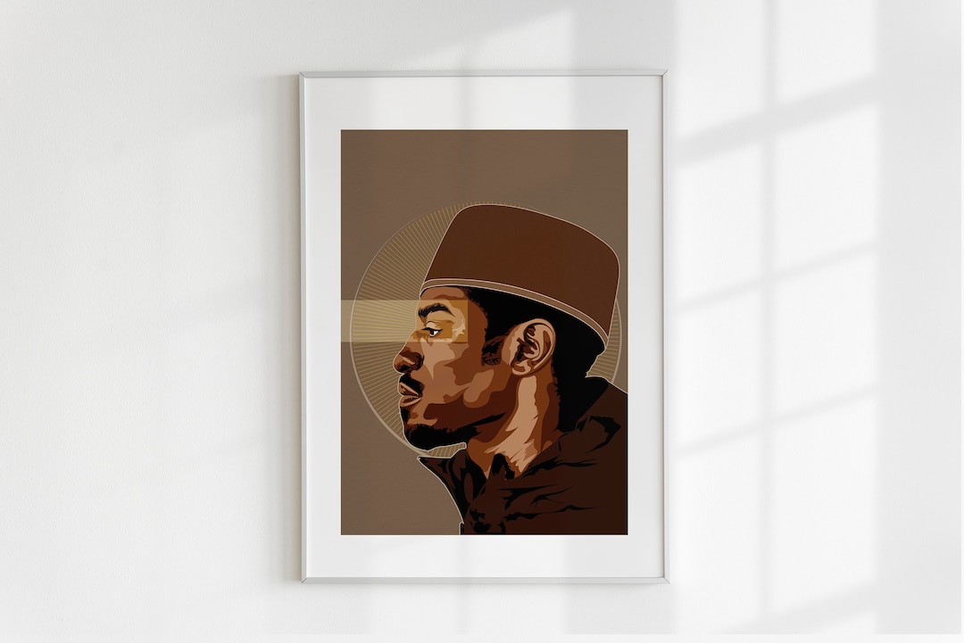 Andre 3000 Outkast Fan Art Print Hip Hop Icon Portrait Unique Home ...