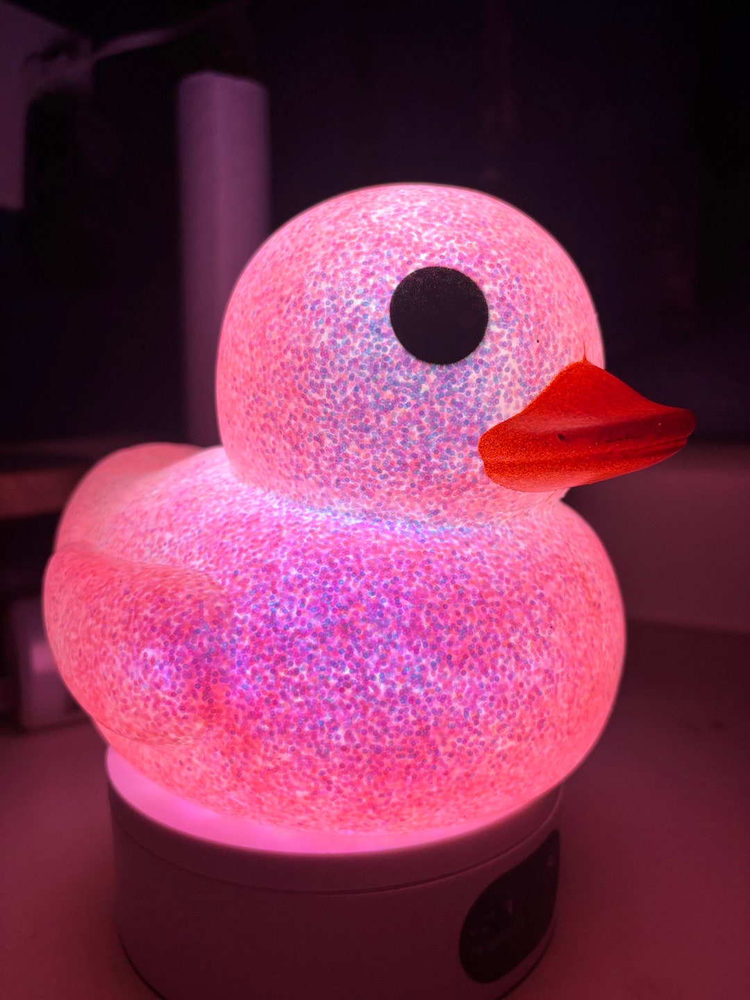 NEW Pastel Glitter Series LED Light up Giant Rubber Duck-6 Inch ...