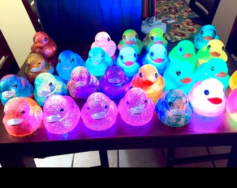 LED Light up Giant Rubber Duck-neon Series-7 Inch-batteries Included - Etsy