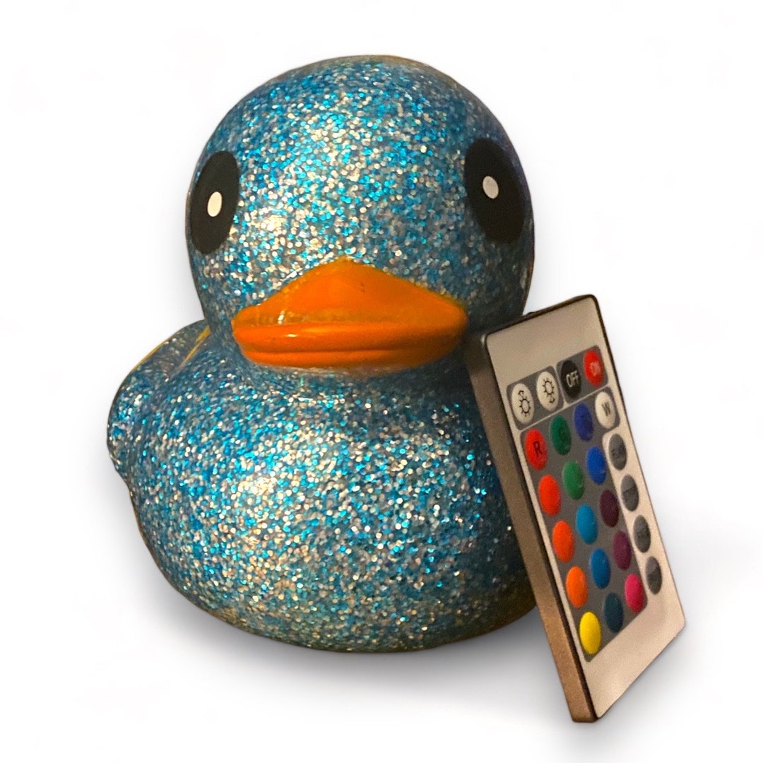 LED Light up Giant Rubber Duck-original Glitter Series-6 Inch-batteries ...