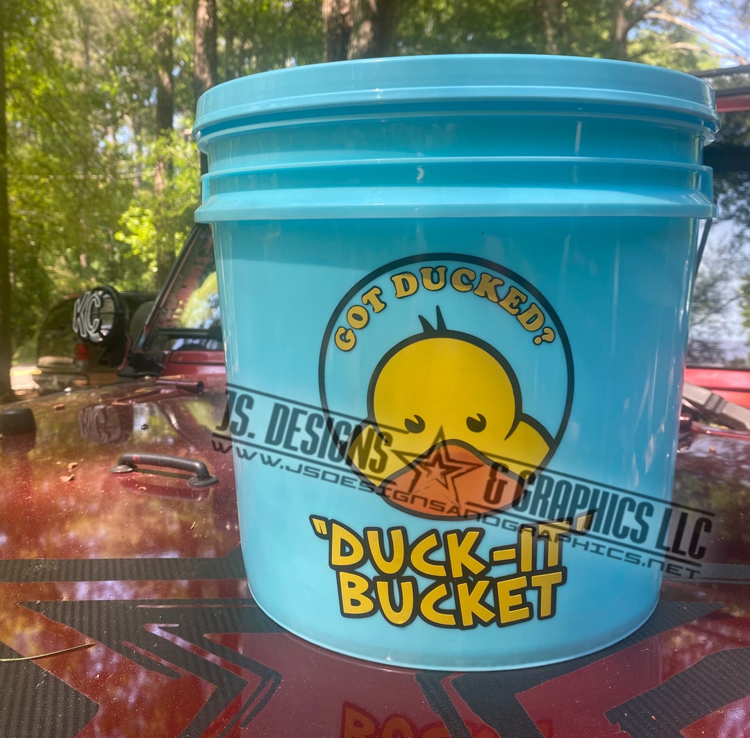CUSTOMIZABLE the Aqua duck-it Bucket-30 Pre-tagged Ducks Included-add a ...